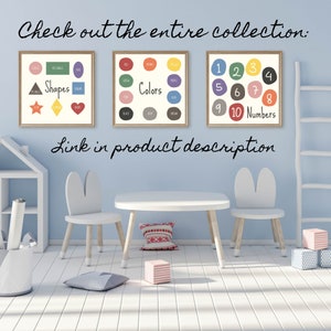Color Chart Poster |primary Colors Educational Poster|learning Posters ...