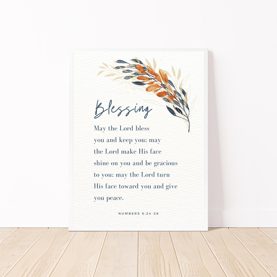 Numbers 6 24 26 Sign Bible Verse Poster May the Lord Bless You and Keep ...