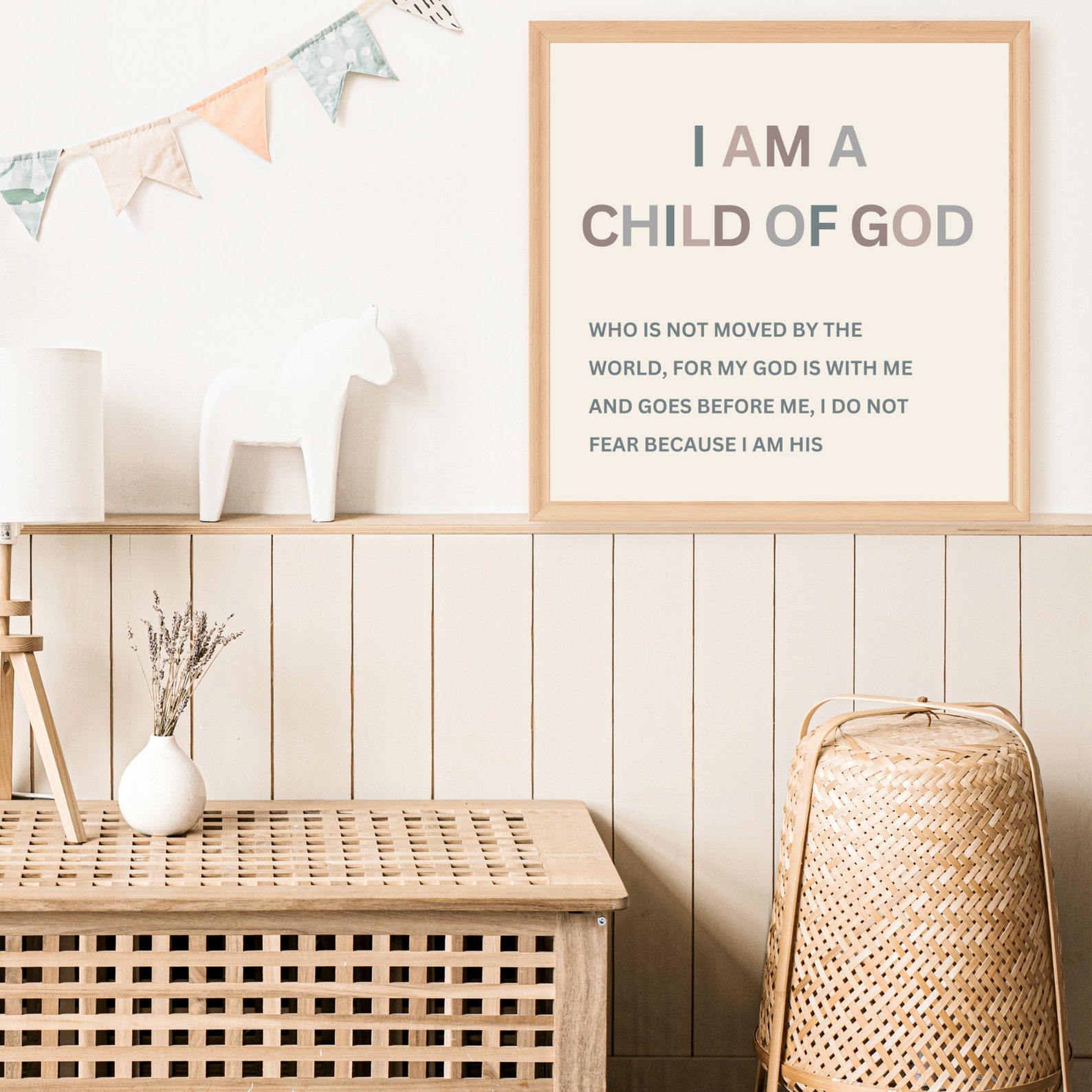 I Am A Child of God Sign: Christian Nursery Decor Poster - Etsy