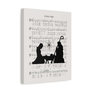 O Holy Night Sign Nativity Wall Art Christmas Hymn Sign|christmas Carol ...