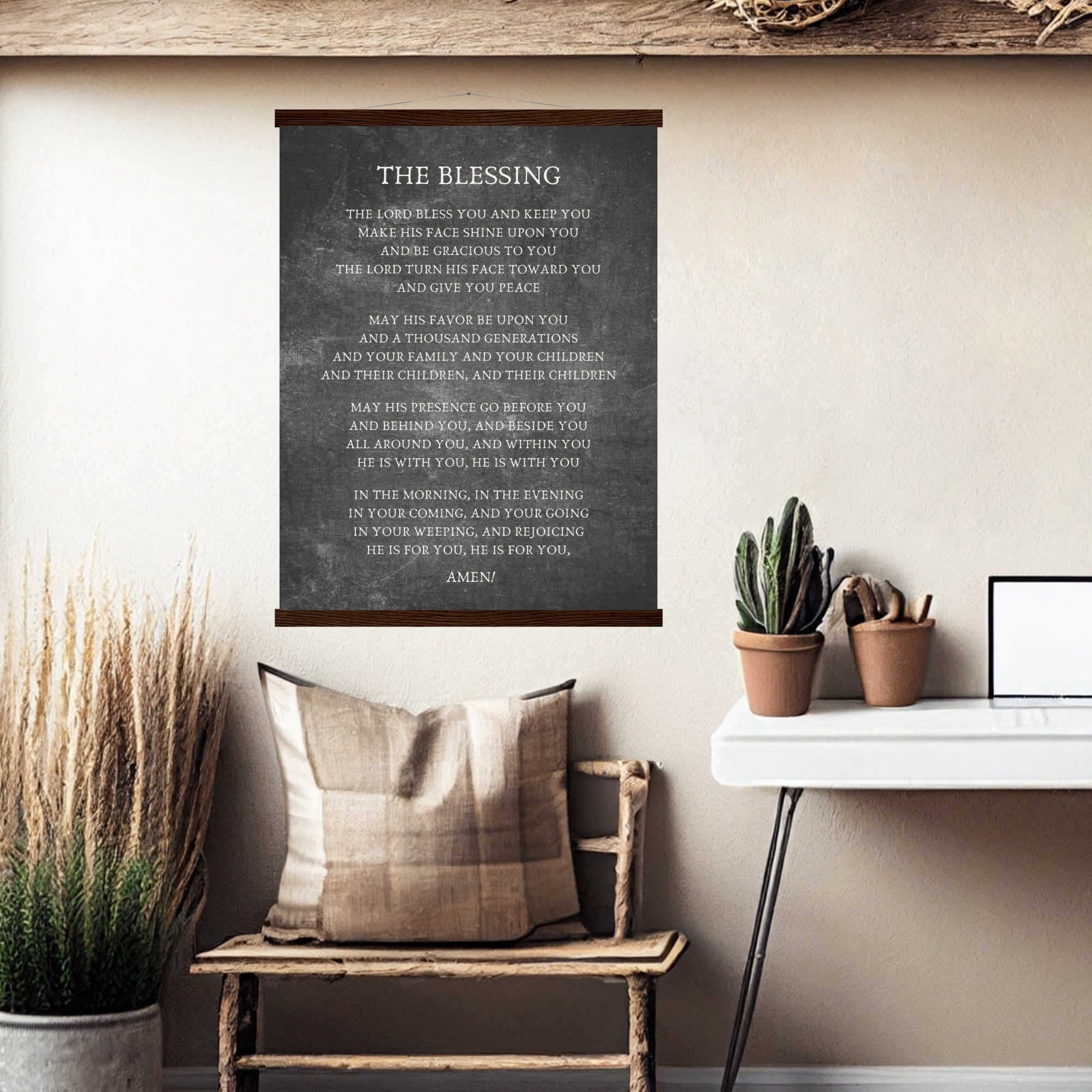 The Blessing Lyrics Wall Art May the Lord Bless You and Keep - Etsy