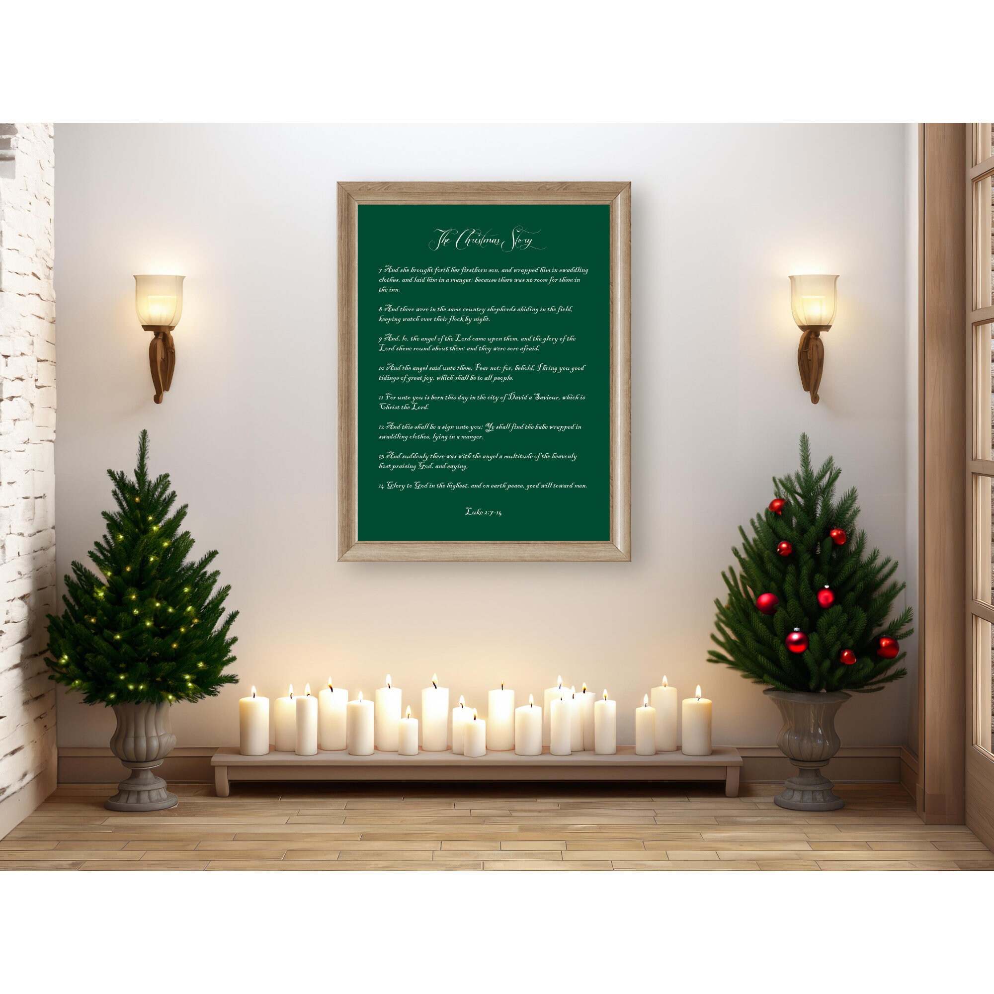 Birth of Jesus Story Christmas Story Sign Nativity Story - Etsy