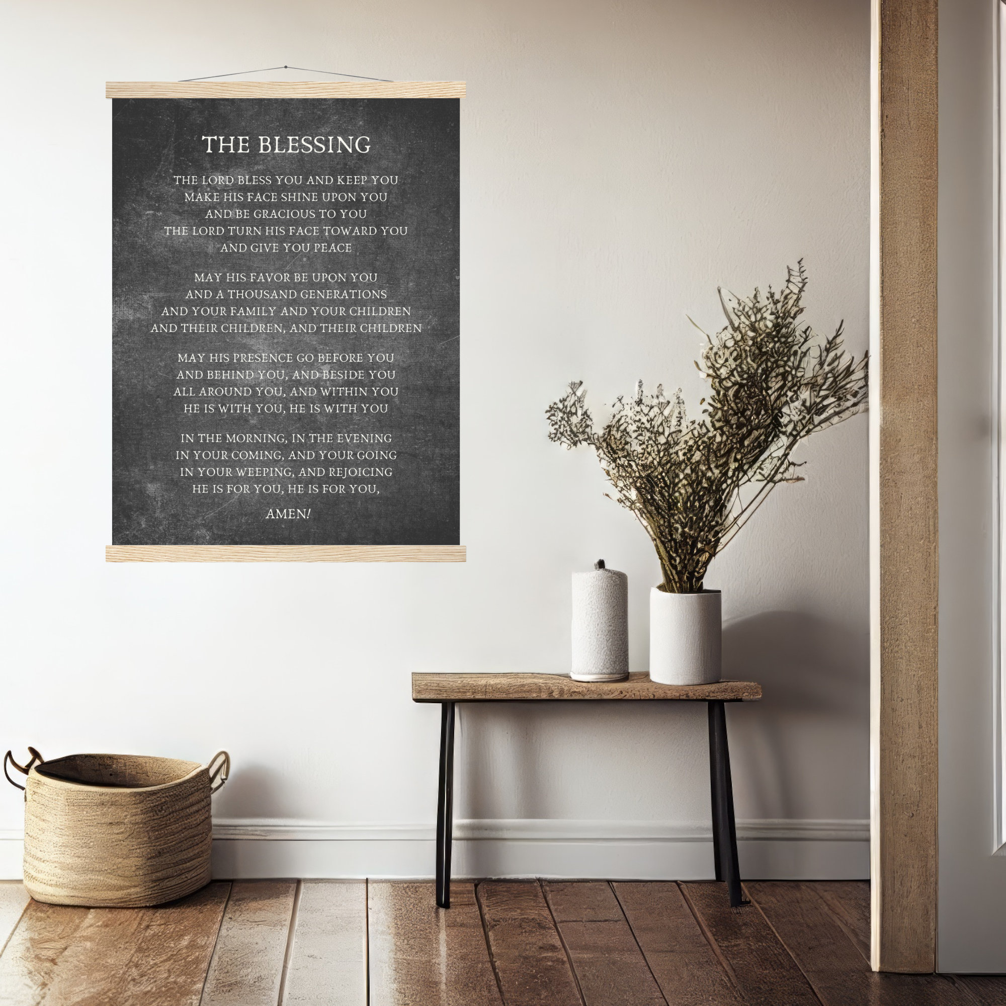 The Blessing Lyrics Wall Art May the Lord Bless You and Keep - Etsy