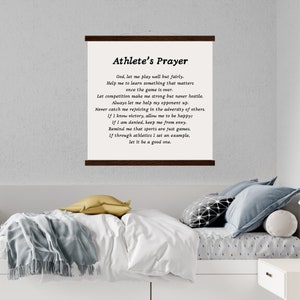 Athlete Poster Christian Sports | Prayer Poster | Christian Youth ...