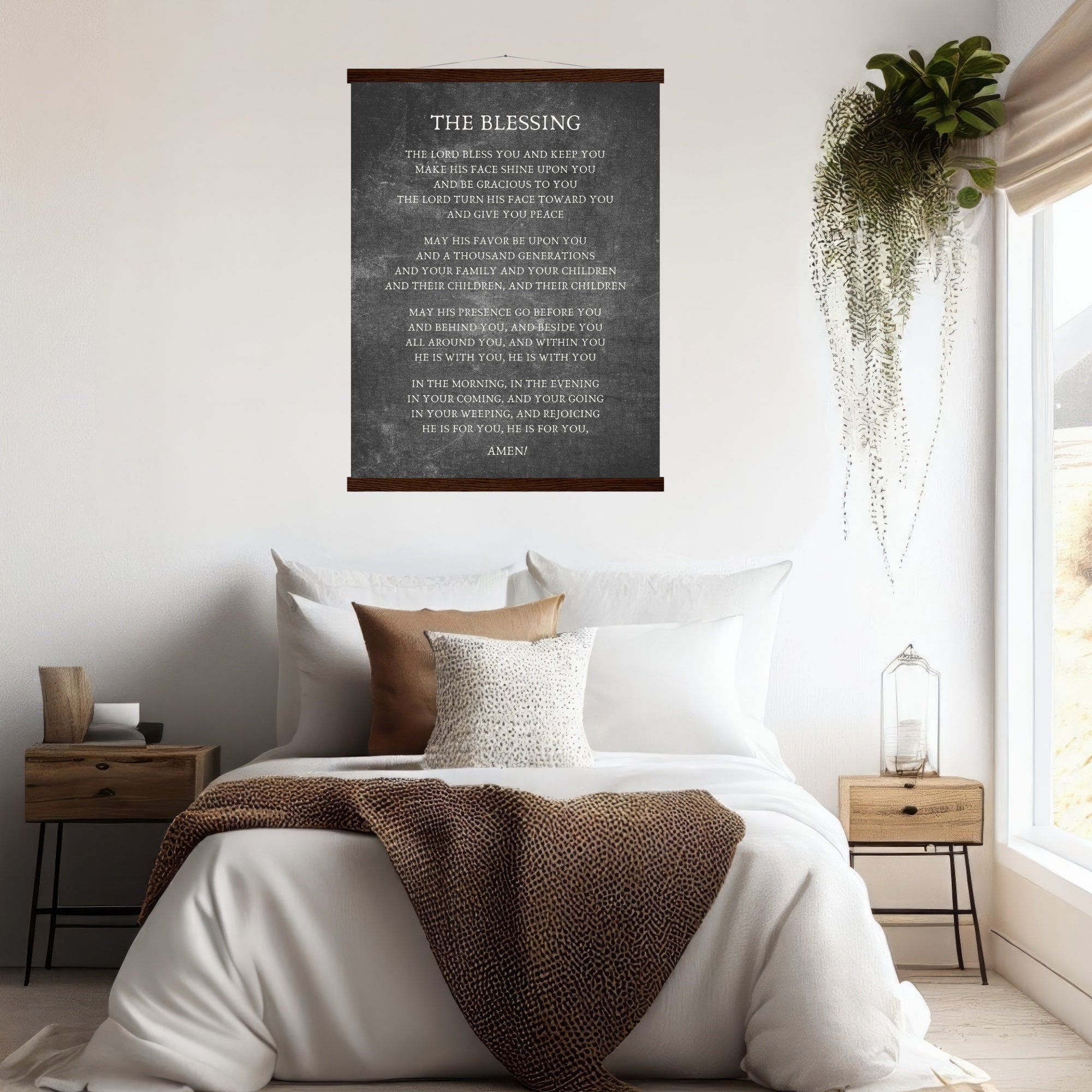 Aaronic Blessing Prayer Poster | Numbers 6:24-26 Scripture Sign - Etsy