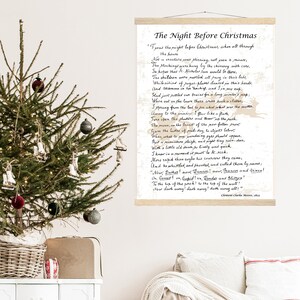 Twas the Night Before Christmas Poemsanta Printable Large Christmas ...