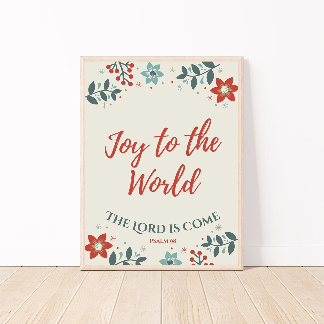 Joy to the World Scandi Christmas Holiday Wall Hanging |joy Wall Art ...