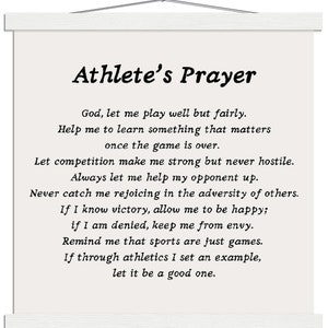 Athlete Poster Christian Sports | Prayer Poster | Christian Youth ...