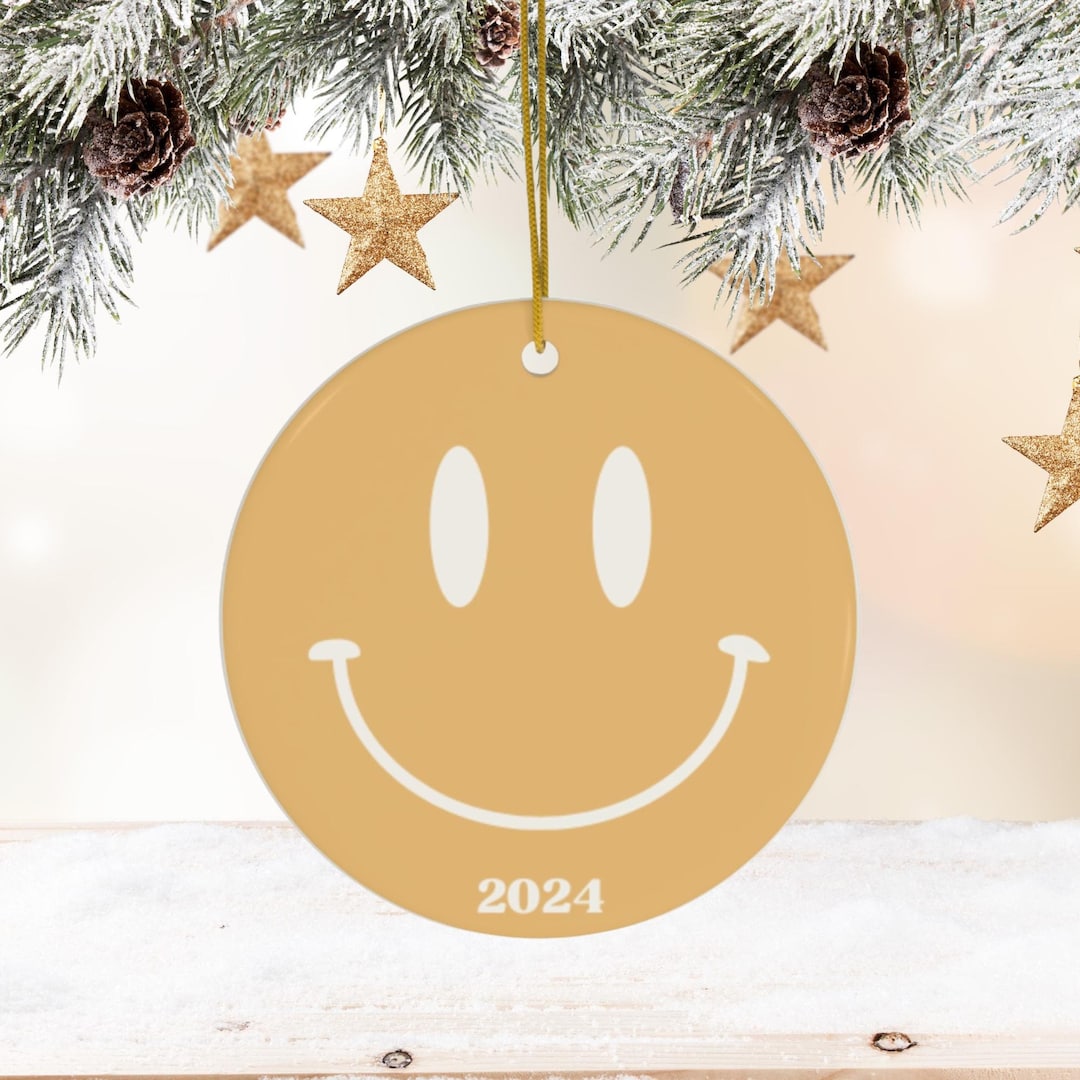 Smiley Face Ornament Gen Z Teenager Ornament Smiley Face Gift Kids Name ...