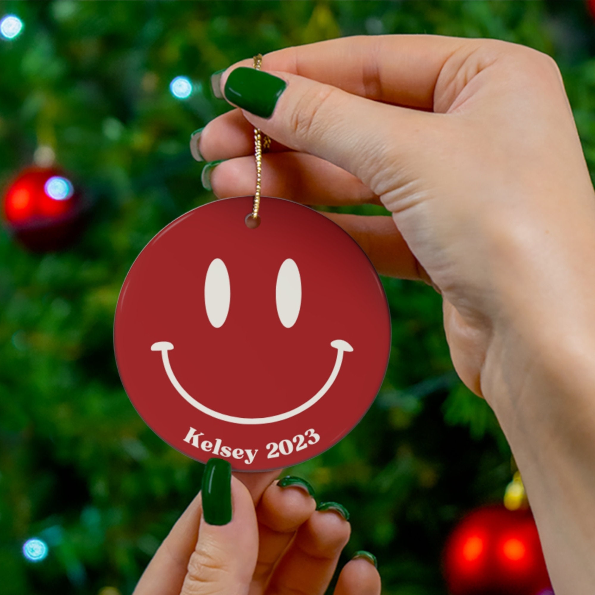 Smiley Face Ornament Gen Z Teenager Ornament Smiley Face - Etsy