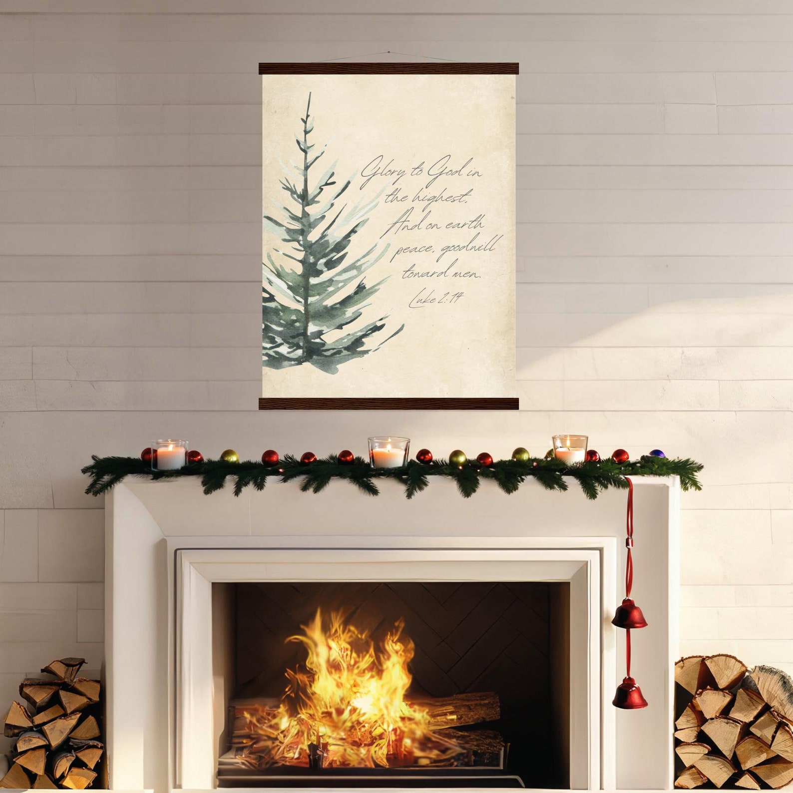 Glory to God Christmas Scripture | Peace on Earth Sign Large Christmas ...
