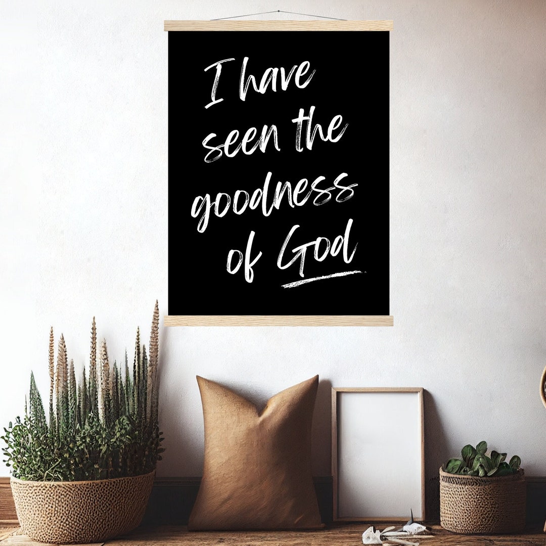 I Have Seen the Goodness of God Biblical Artwork | Psalm 27 13 Large ...