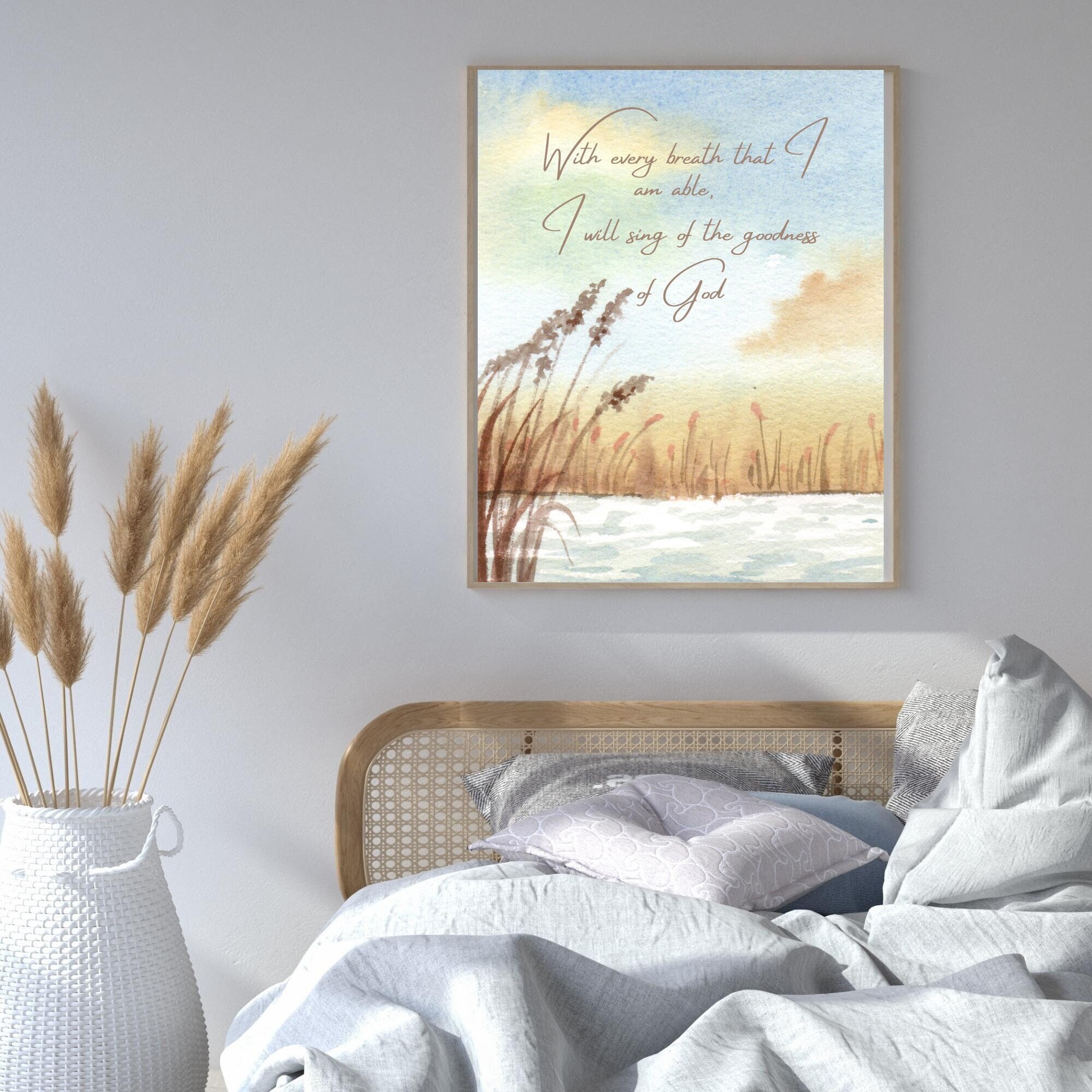 Goodness of God Psalm 27 13 Faith Printable Song Lyric Poster ...