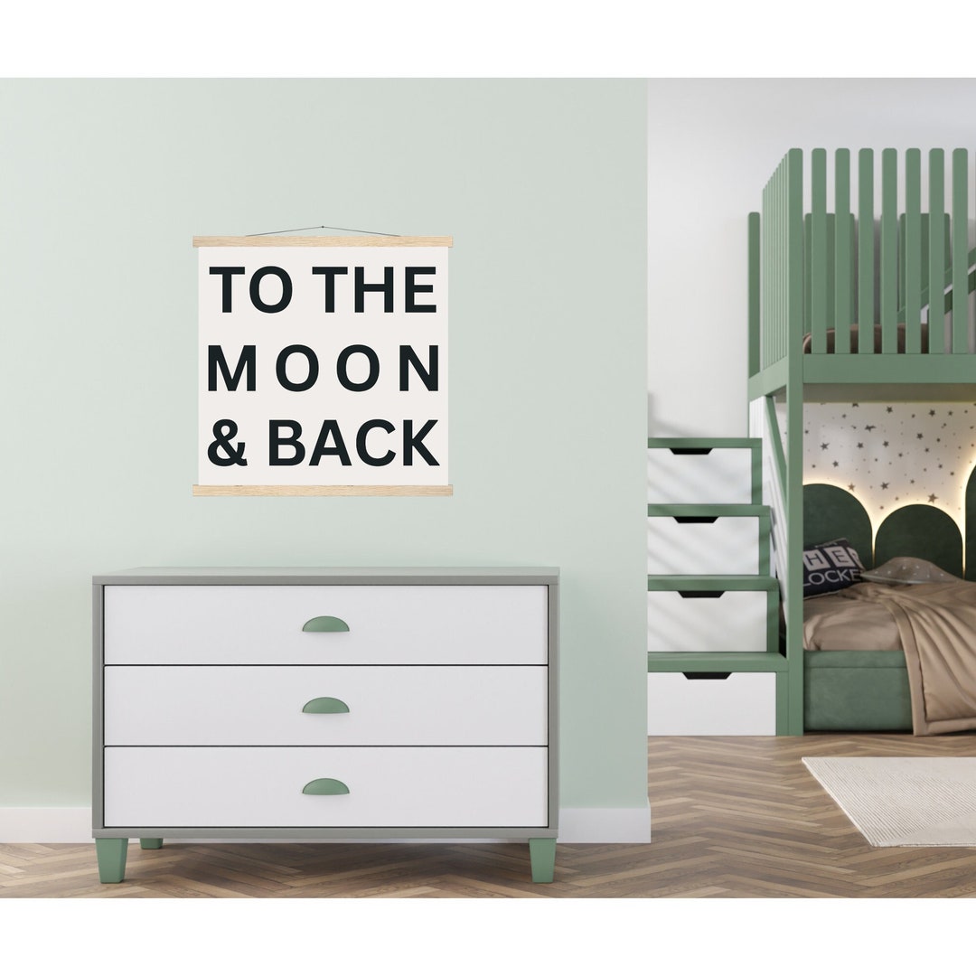 Love You to the Moon Word Signs| to the Moon and Back | Over the Moon ...