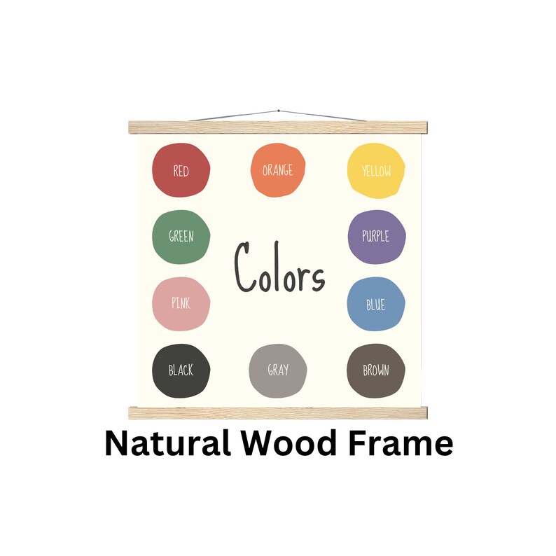 Color Chart Poster primary Colors Educational Posterlearning - Etsy