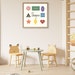 Shapes Poster |educational Poster Cute Shapes | Preschool Wall Art ...