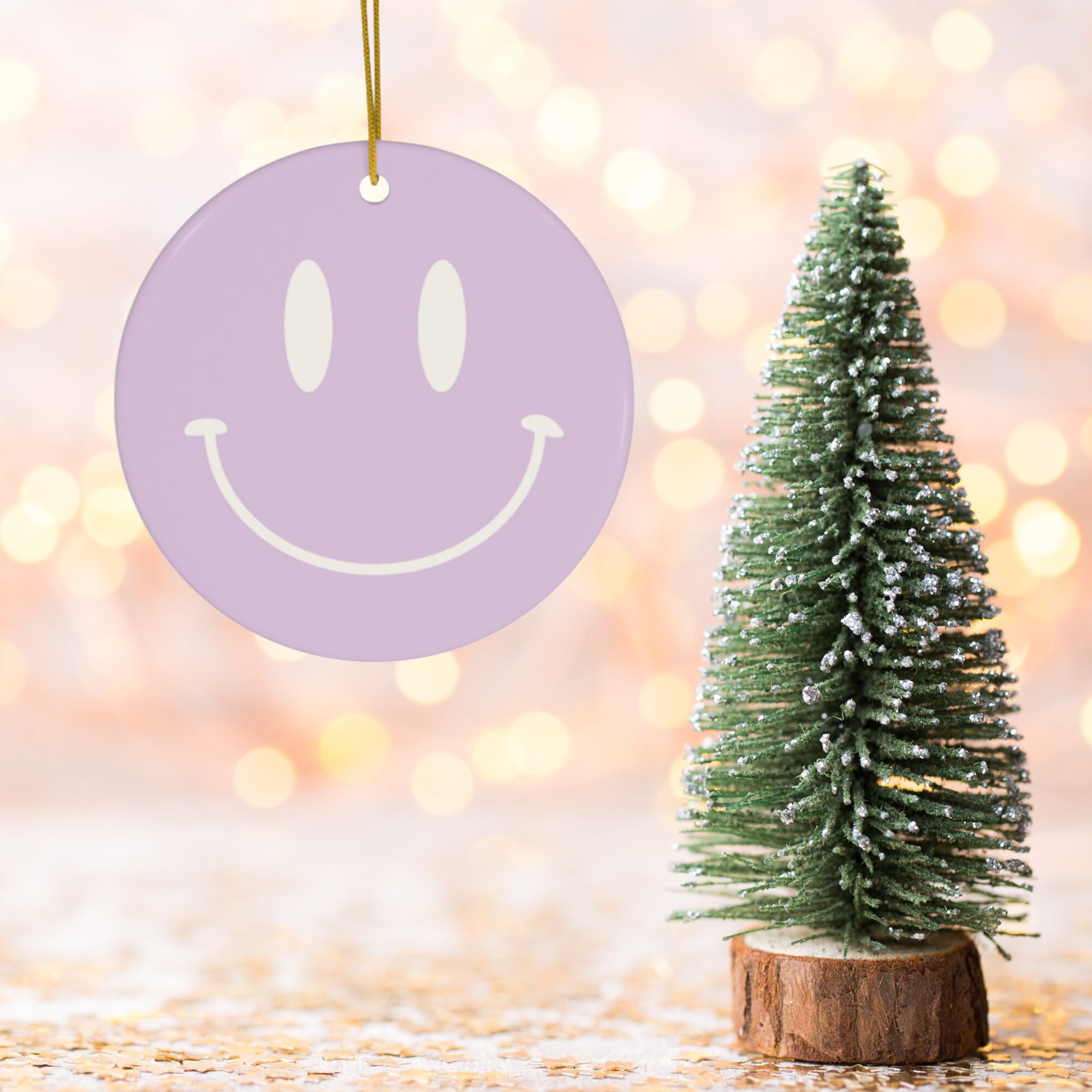 Smiley Face Ornament Gen Z Teenager Ornament Smiley Face - Etsy