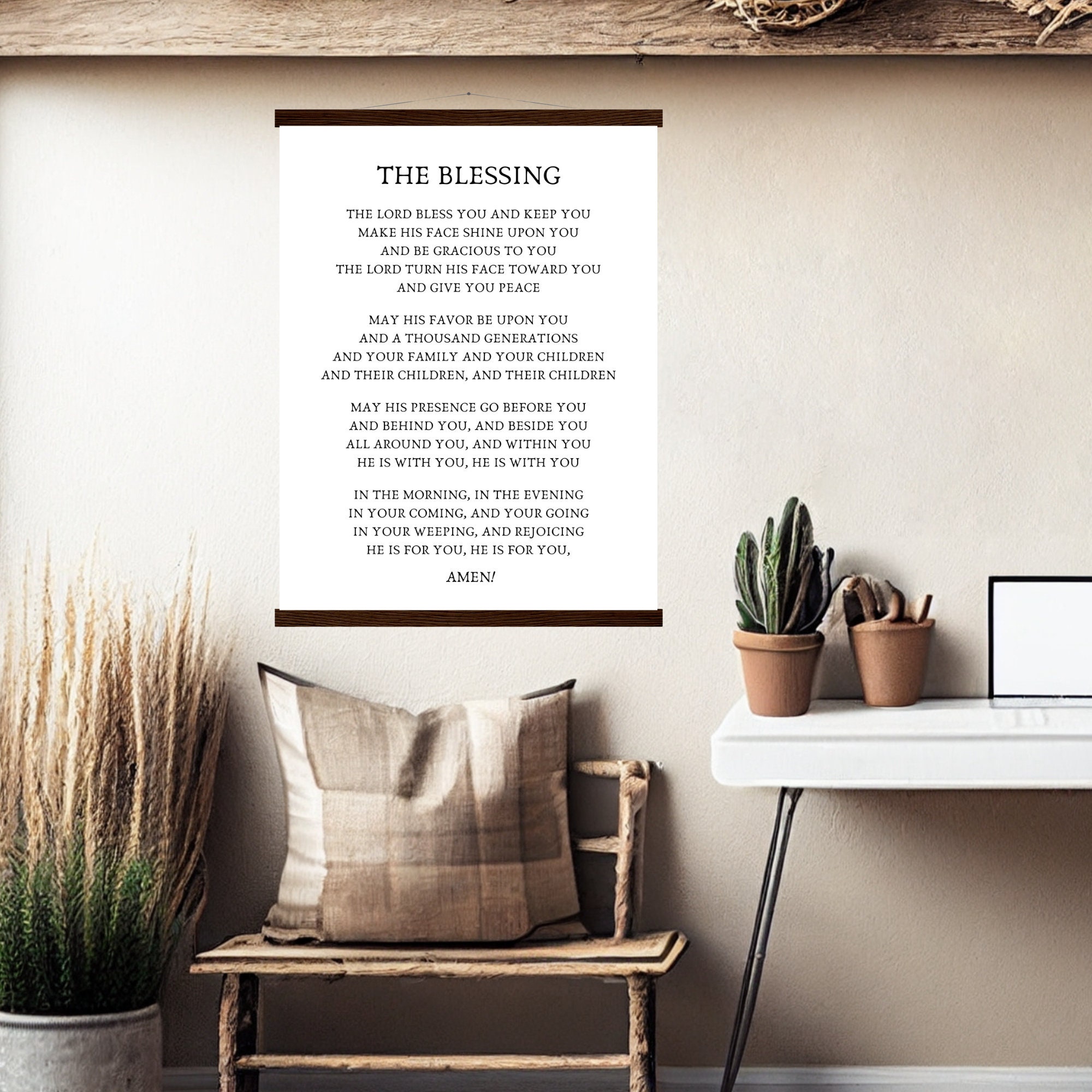 The Blessing Lyrics Wall Art | May the Lord Bless You and Keep You ...