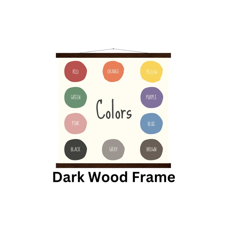 Color Chart Poster primary Colors Educational Posterlearning - Etsy