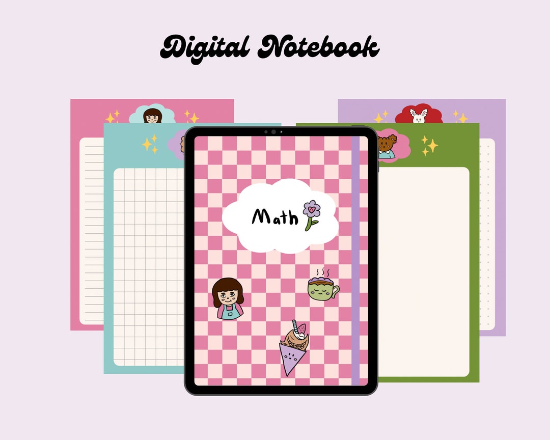 Cute Mabel Digital Notebook, Kawaii Note Taking, Sticker Sheets (PDF ...