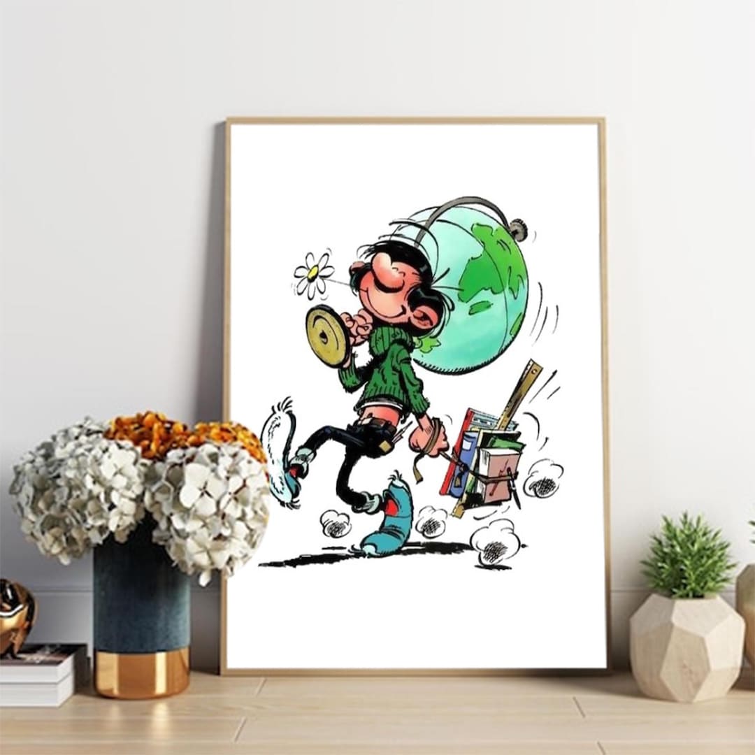 Gaston Lagaffe Poster - Etsy