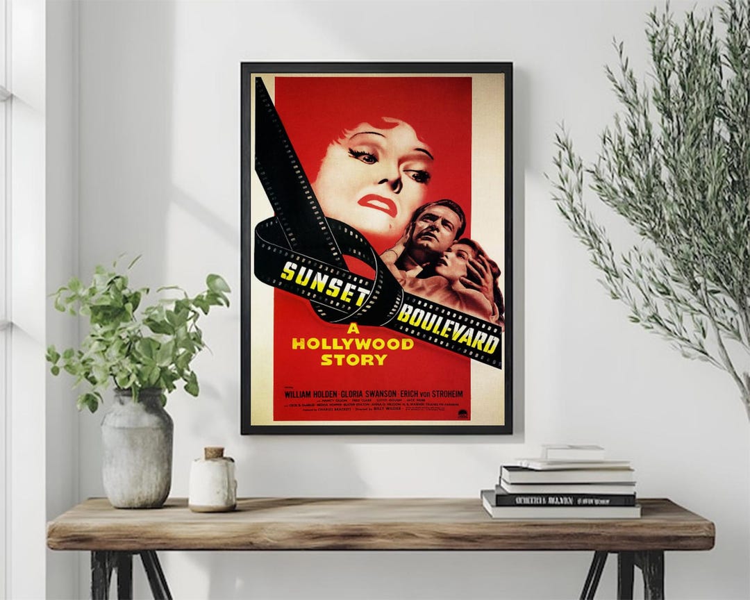 Sunset Boulevard Vintage Movie Poster - Etsy