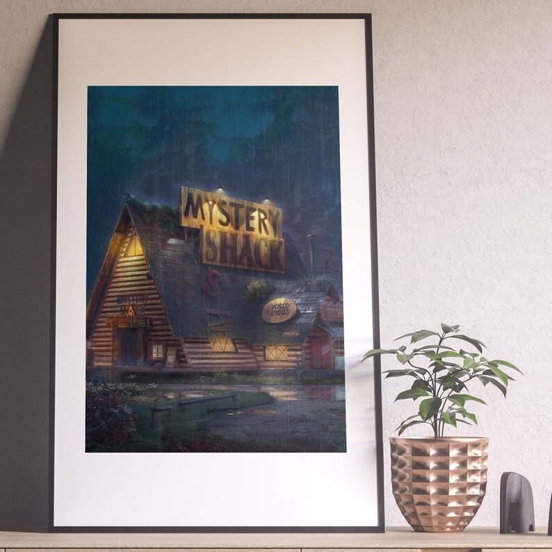 Gravity Falls Poster Gravity Falls TV Show Poster Mystery - Etsy