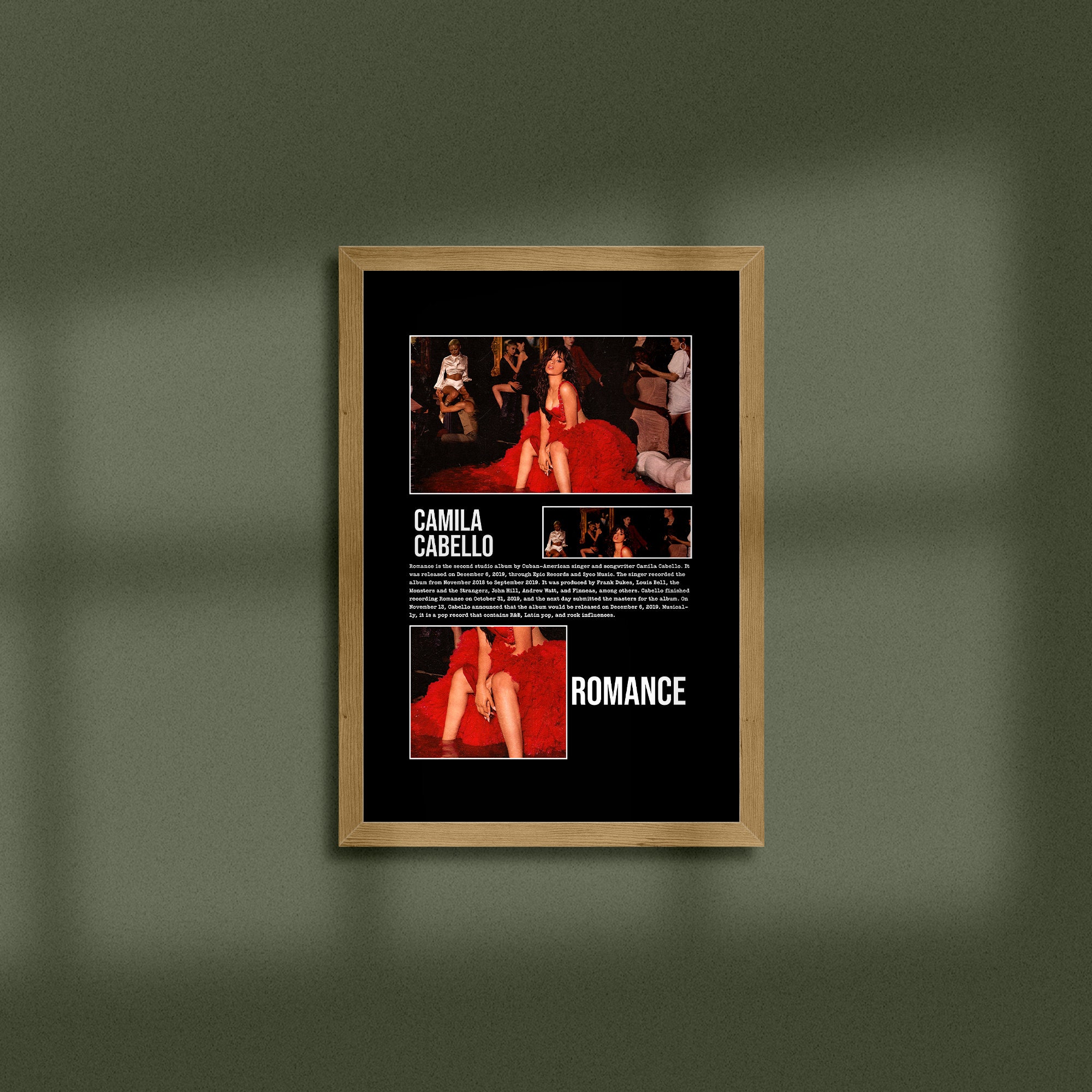 Camila Cabello Poster Romance Poster Camila Cabello Album Cover Prints