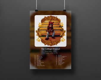 The College Dropout Album Poster - Etsy