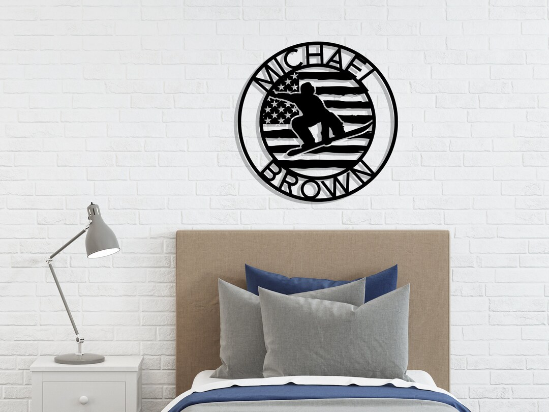 Custom Snowboarding Metal Sign Snowboard Wall Art Gift for - Etsy