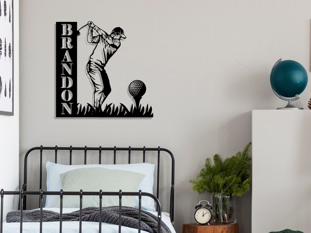 Personalized Metal Golf Sign, Golf Gift for Son, Golf Gift for Men, - Etsy