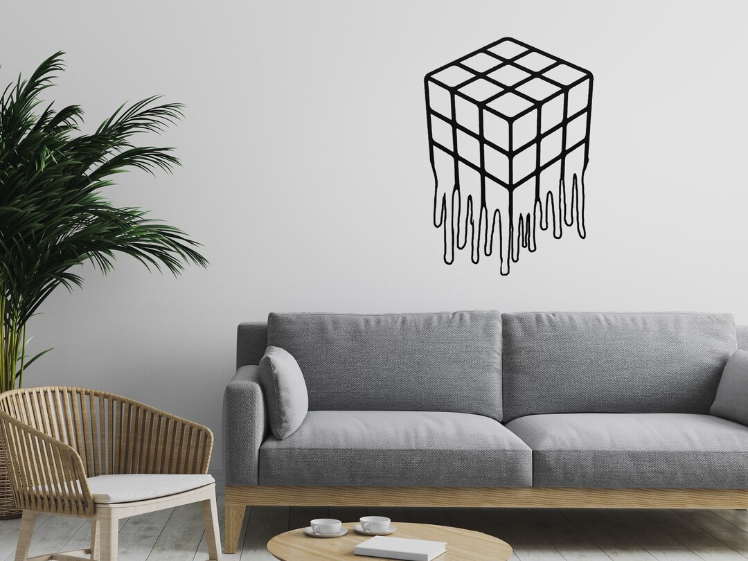 Rubic Cube Design | Metal Wall Art | Office Wall Decor | Living Room ...