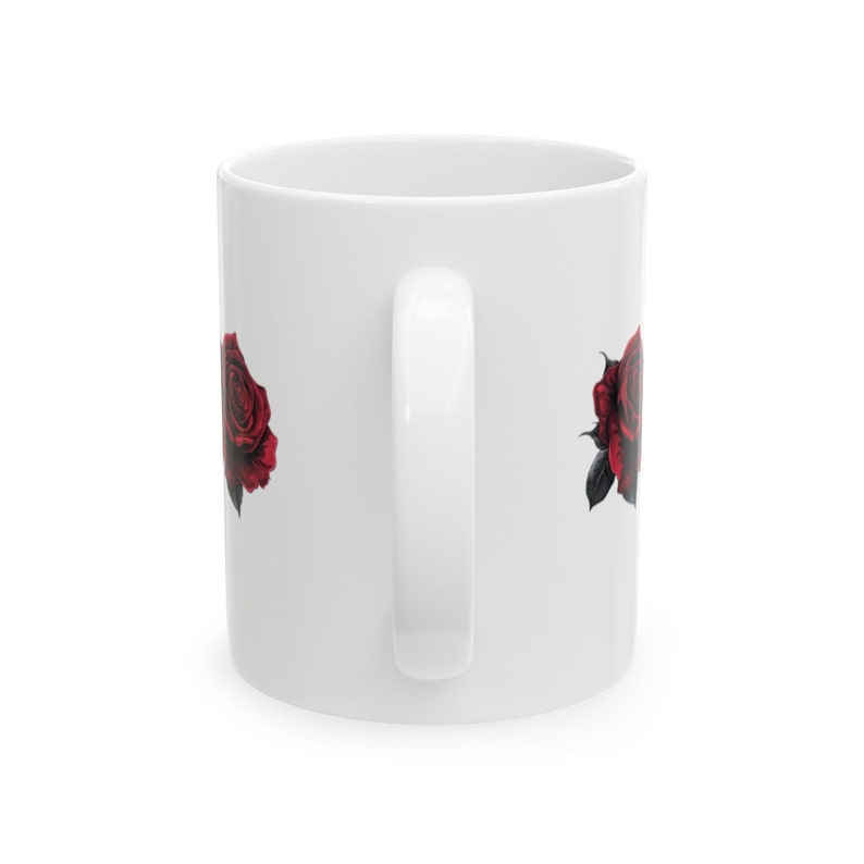 Five Red Roses Mug, Red Rose Tee Cup, Sunshine Mugs, Rose Flower Coffee ...