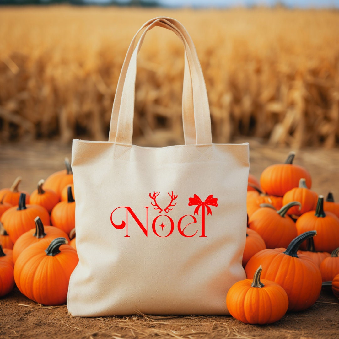 NOEL Tote Bag Christmas Sock Tote Bag Merry Christmas Bag - Etsy