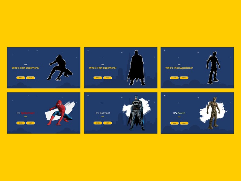 Who's That Superhero Kids Birthday Party Virtual Quiz Party Game ...