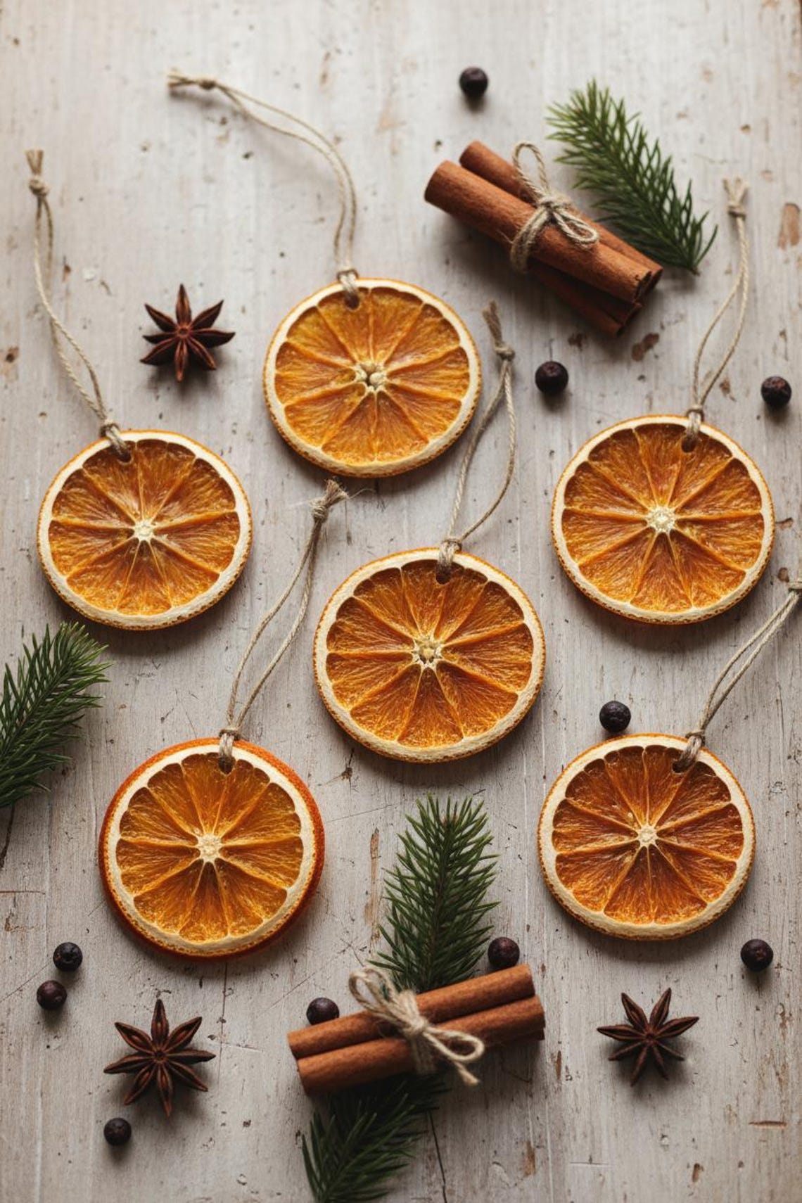 Rustic Yule Dried Orange Slice Ornaments – Witchy Yule Decor, Rustic ...