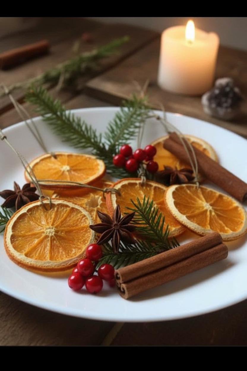Rustic Yule Dried Orange Slice Ornaments – Witchy Yule Decor, Rustic ...