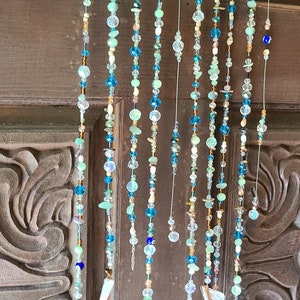 Crystal Beaded Suncatcher. Sparkling Window Decor. Home Decor ...