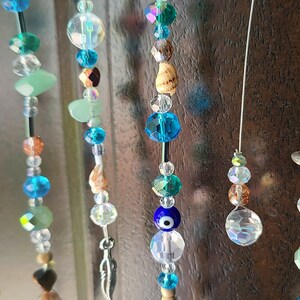 Crystal Beaded Suncatcher. Sparkling Window Decor. Home Decor ...