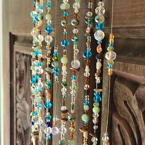 Crystal Beaded Suncatcher. Sparkling Window Decor. Home Decor ...