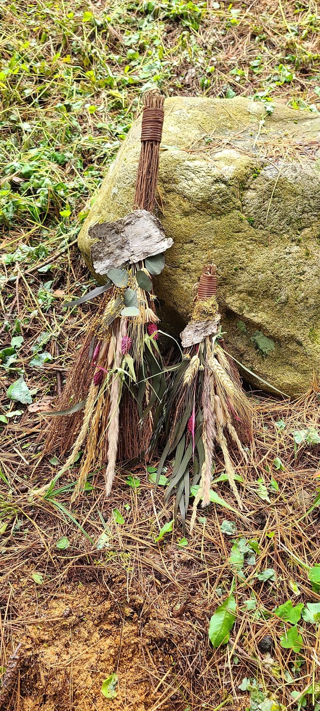 Forest Witch Protection Broom, Nature Inspired Cinnamon Broom, Dried ...