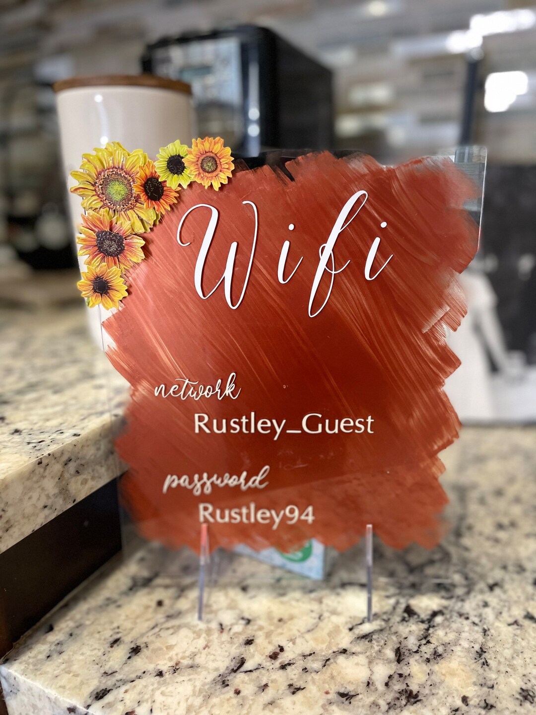 Custom Wi-fi Sign - Etsy
