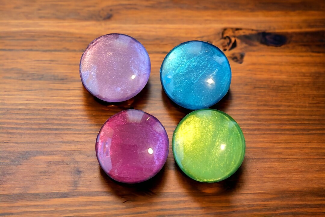 Round Glass Magnet Sets - Etsy