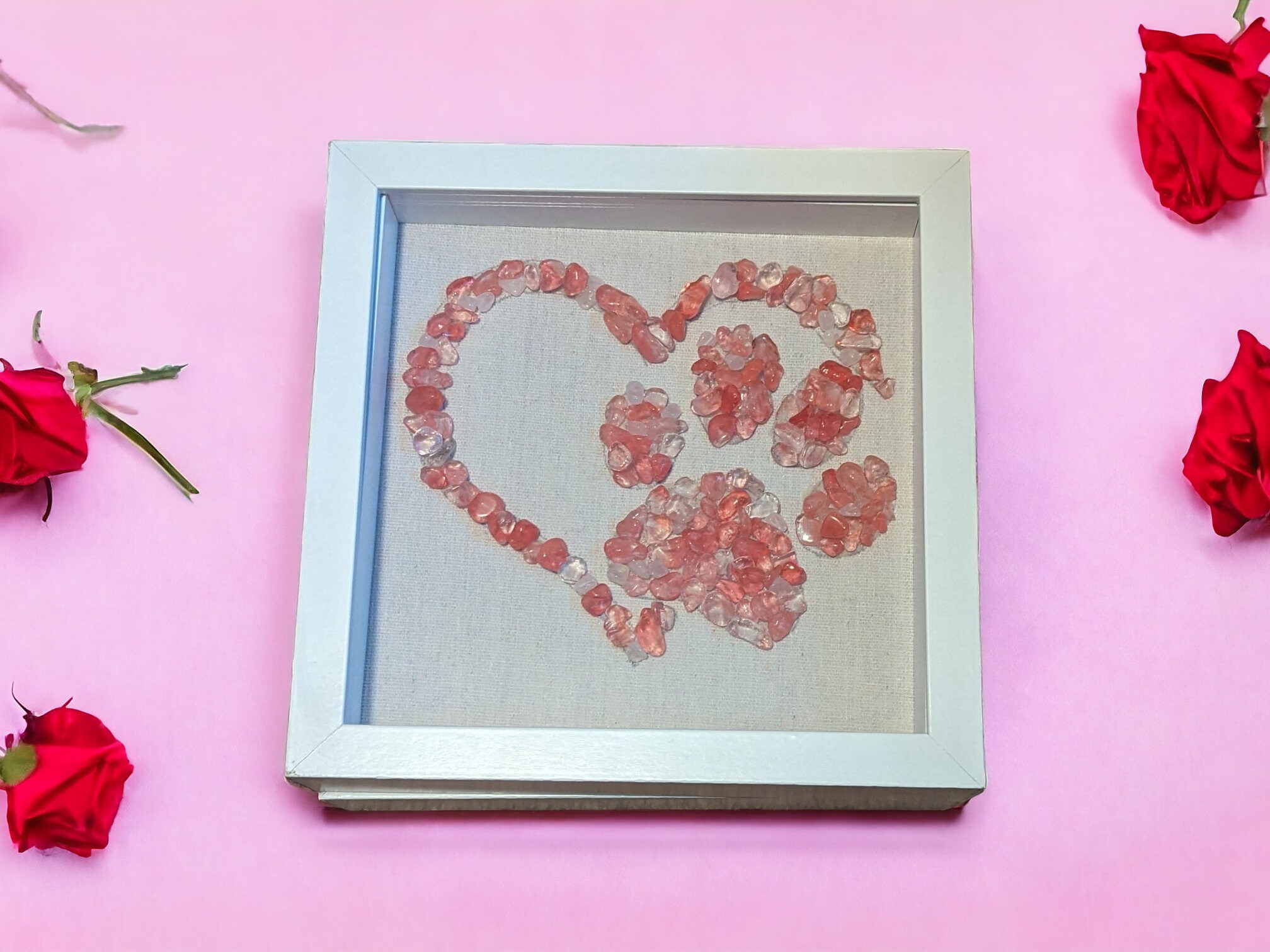 Decorative Stones Paw Print Shadow Box - Etsy