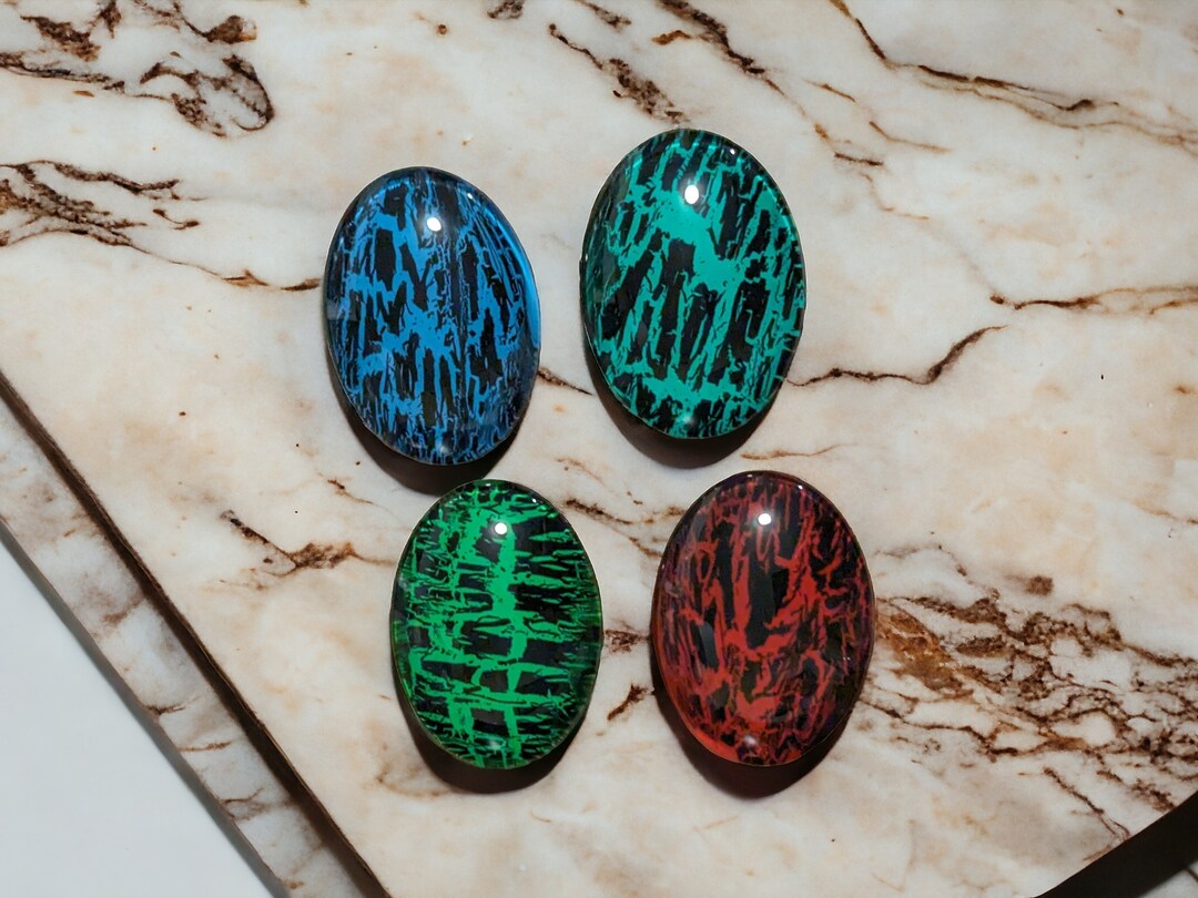 Oval Shaped Glass Magnets - Etsy