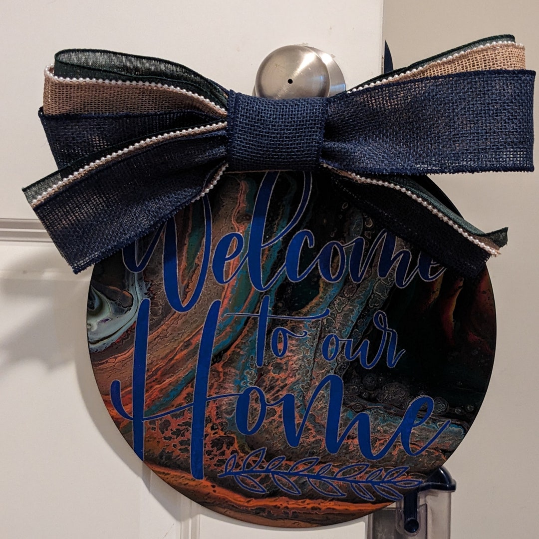 12" Acrylic Paint Poured Signs - Etsy