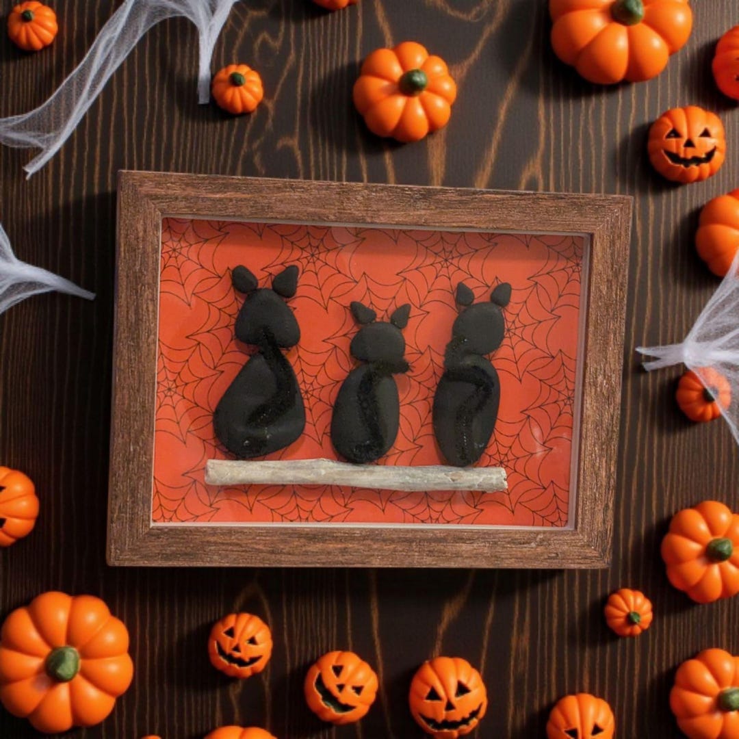 Halloween Pebble Art - Etsy