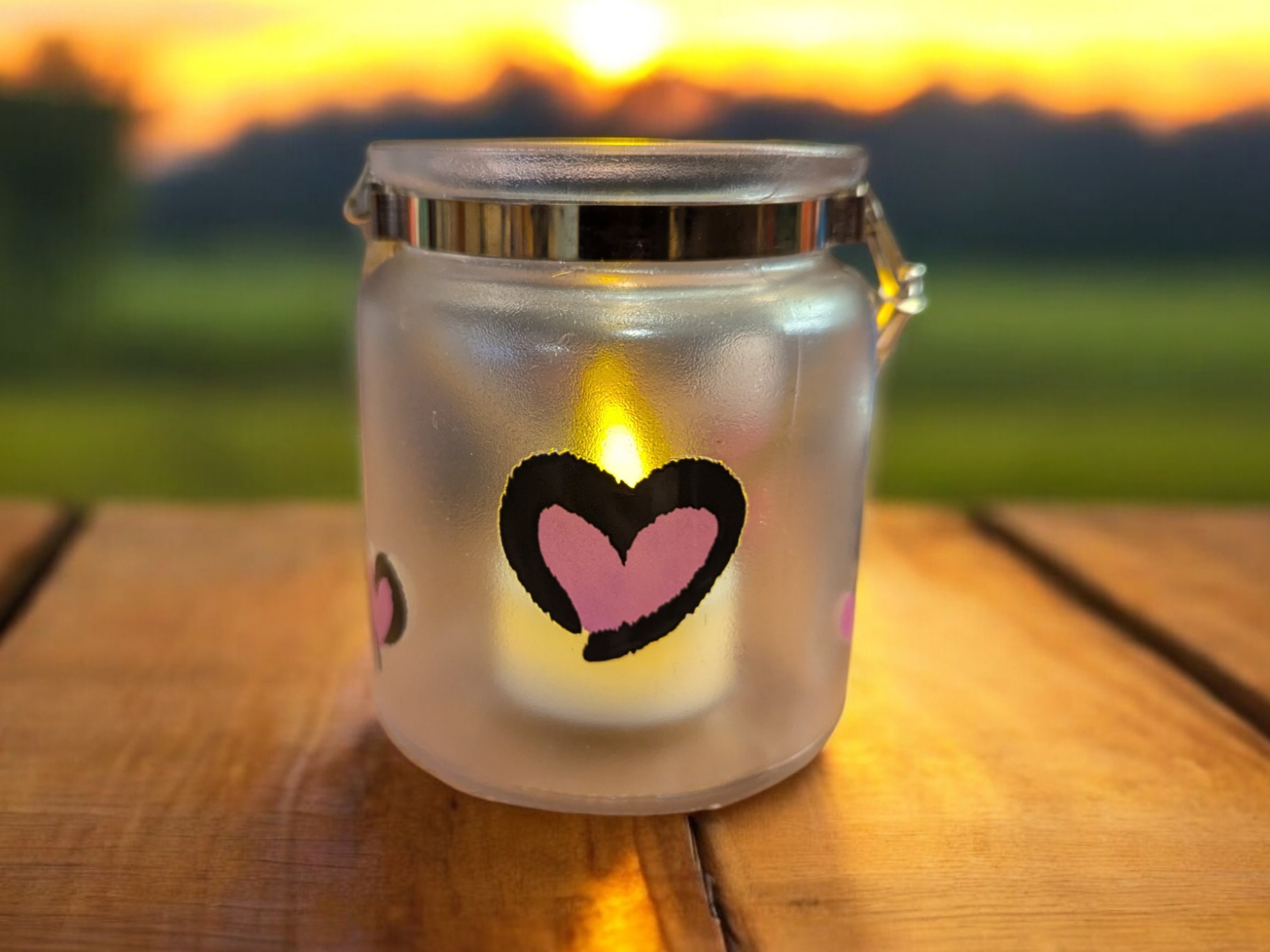 Set of 3 Small Glass Jars - Etsy