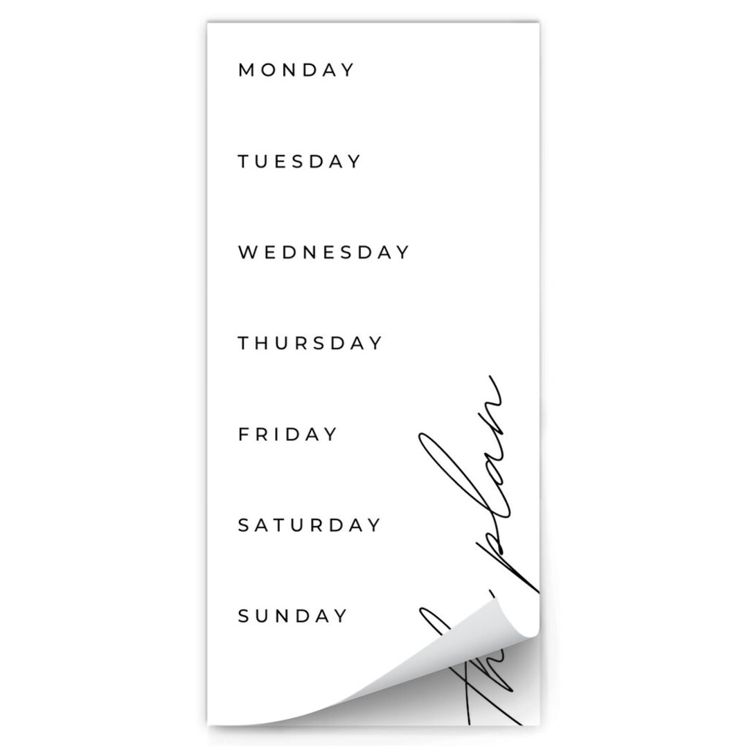 Magnetic Notepad: Menu / Meal / Weekly Planner - Etsy