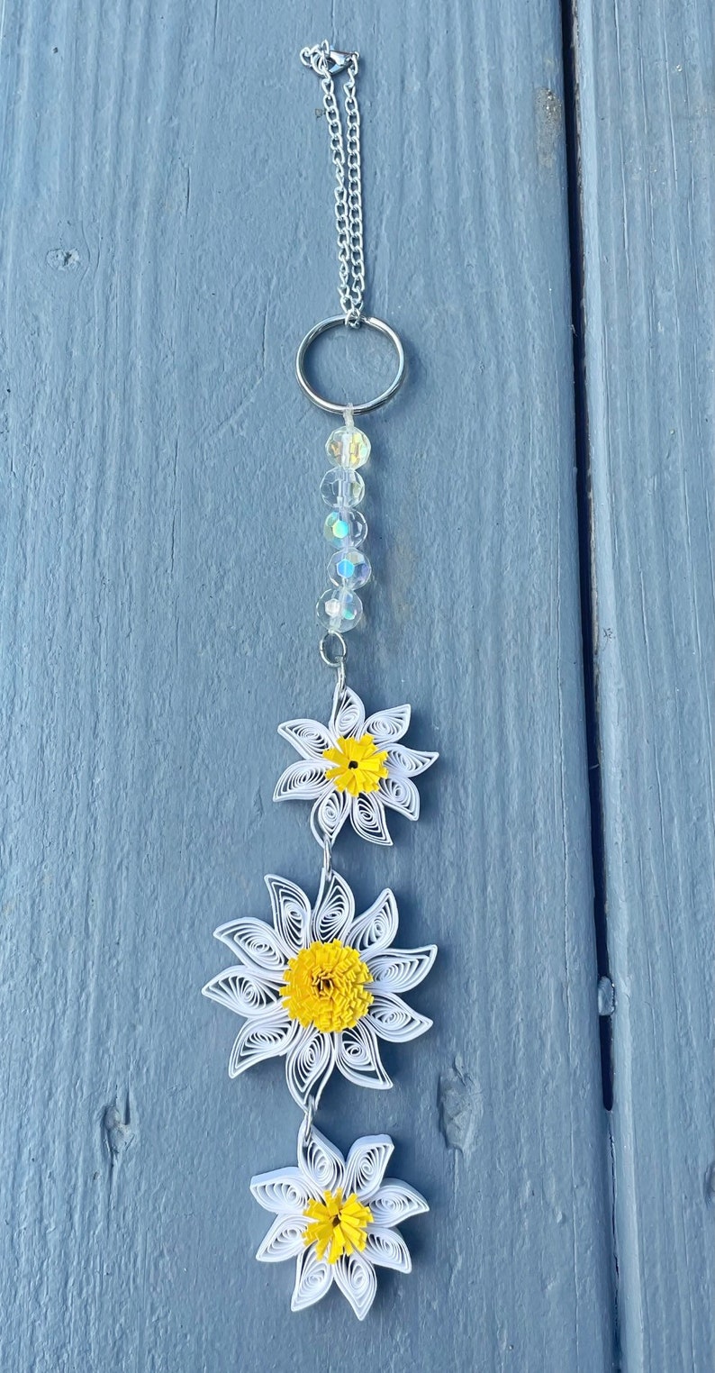 Sunflower Car Charm | Rearview Mirror Decor | Car Accessory - Etsy
